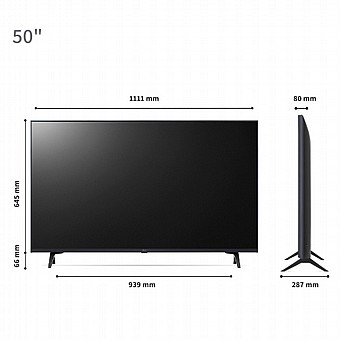 טלוויזיה חכמה 50 אינץ' ברזולוציית 4K LG UHD, דגם: 50UR73006LA- עולם של ...