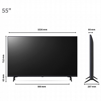 טלוויזיה חכמה 55 אינץ' ברזולוציית 4K LG UHD, דגם: 55UR73006LA- עולם של ...