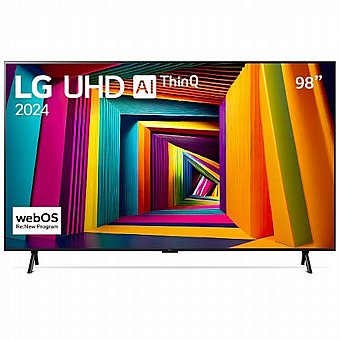 טלוויזיה חכמה ''98 4K UHD עם מעבד α8 ובינה מלאכותית (AI) LG אל ג`י דגם ...