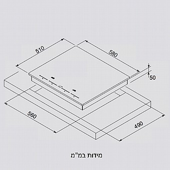כיריים אינדוקציה 60 סמ מבית STEEL סטיל דגם SIM6020 - עולם על חדשנות 360